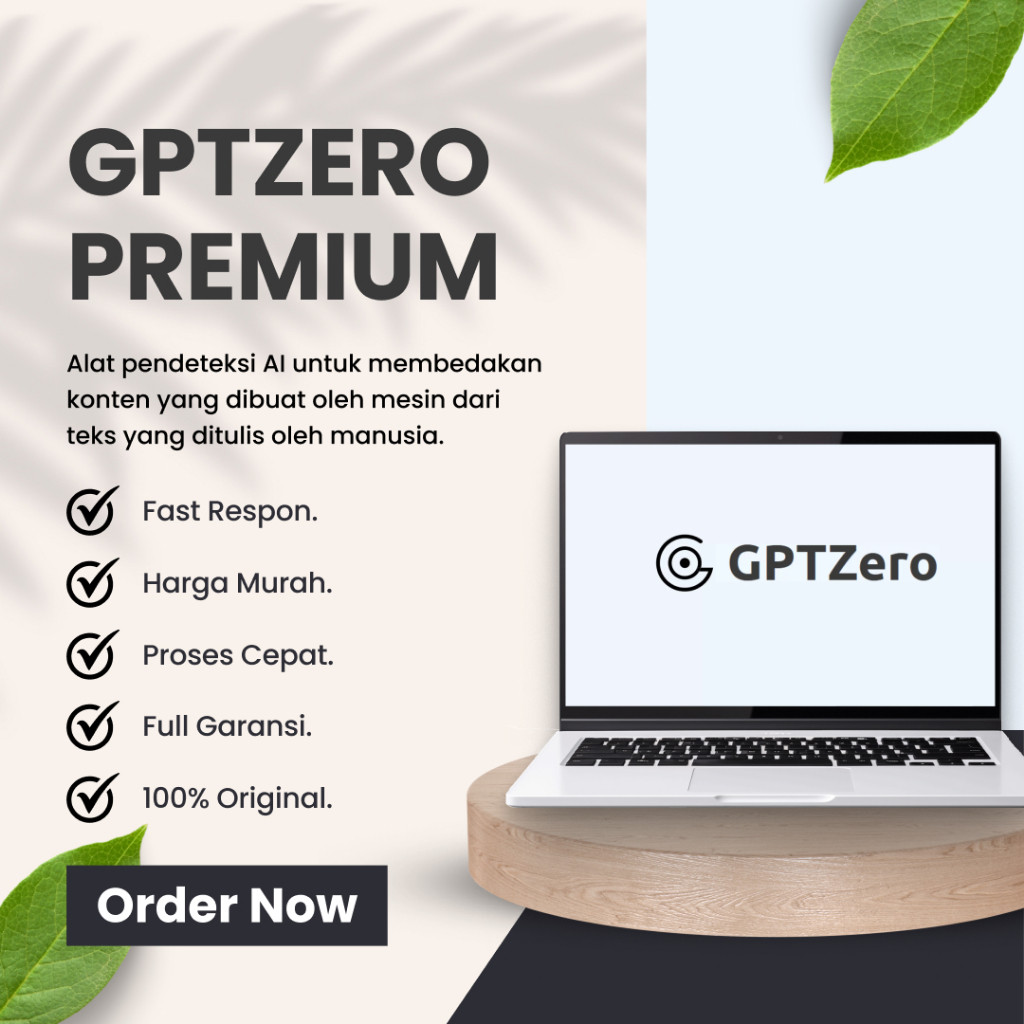Jual GPTZero | GPTZero premium | ZEROGPT AI TEXT DETECTOR PREMIUM 30 HARI RESMI | Shopee Indonesia