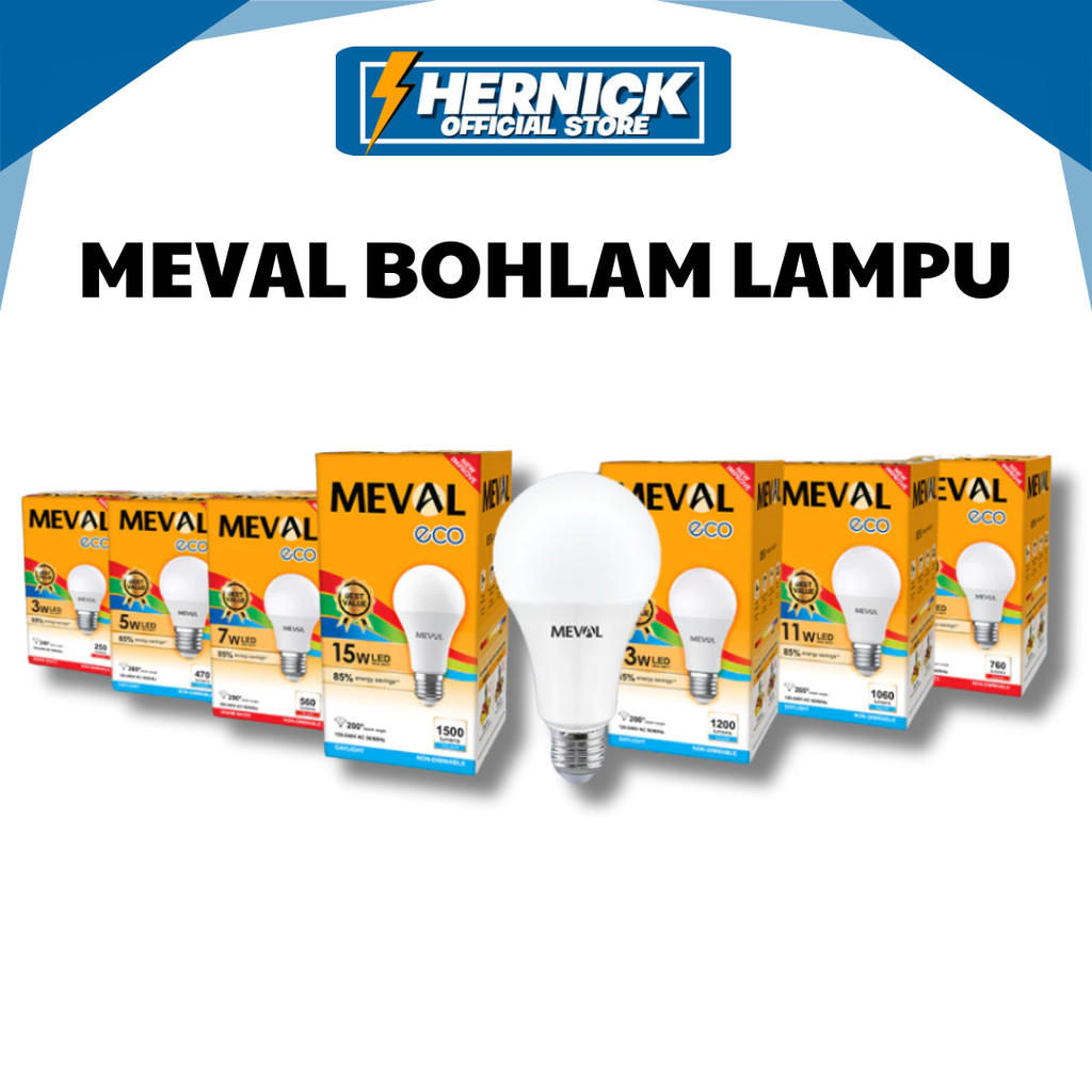 Jual MEVAL Lampu Bohlam LED Bulb ECO / LAMPU MEVAL TERMURAH | Shopee ...