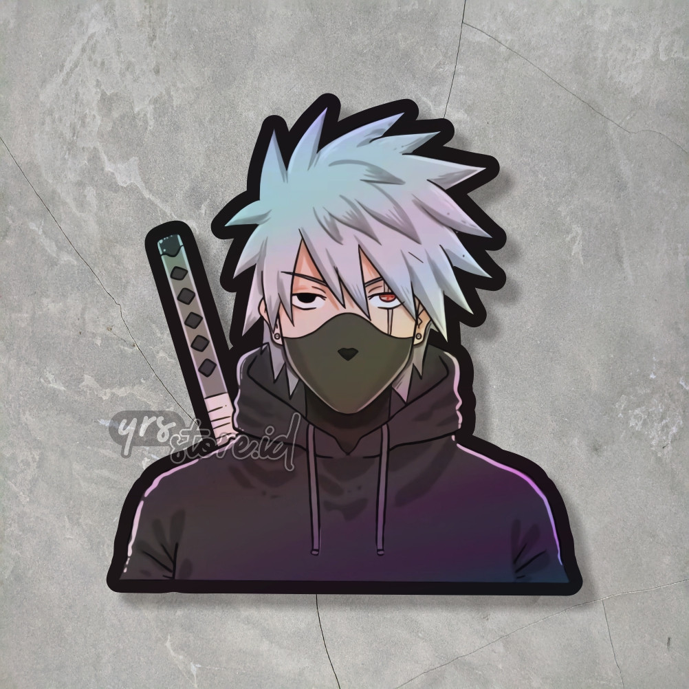 Jual Sticker Anime Hologram hatake kakashi Sticker Case Hp laptop dll ...