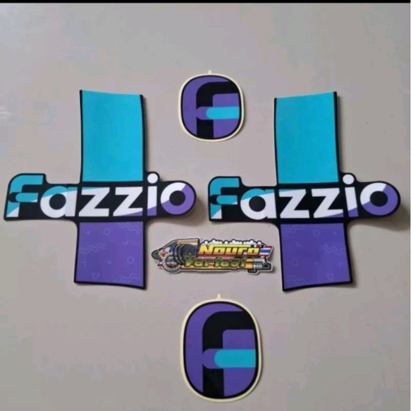 Jual Striping Yamaha Fazzio Fazio 2023 2024 2025 Hitam Lis Biru Body ...