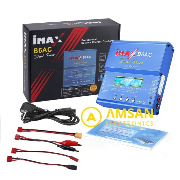 Jual IMAX B6AC 80W 6A B6 AC RC Battery Balance Charger Discharger ...