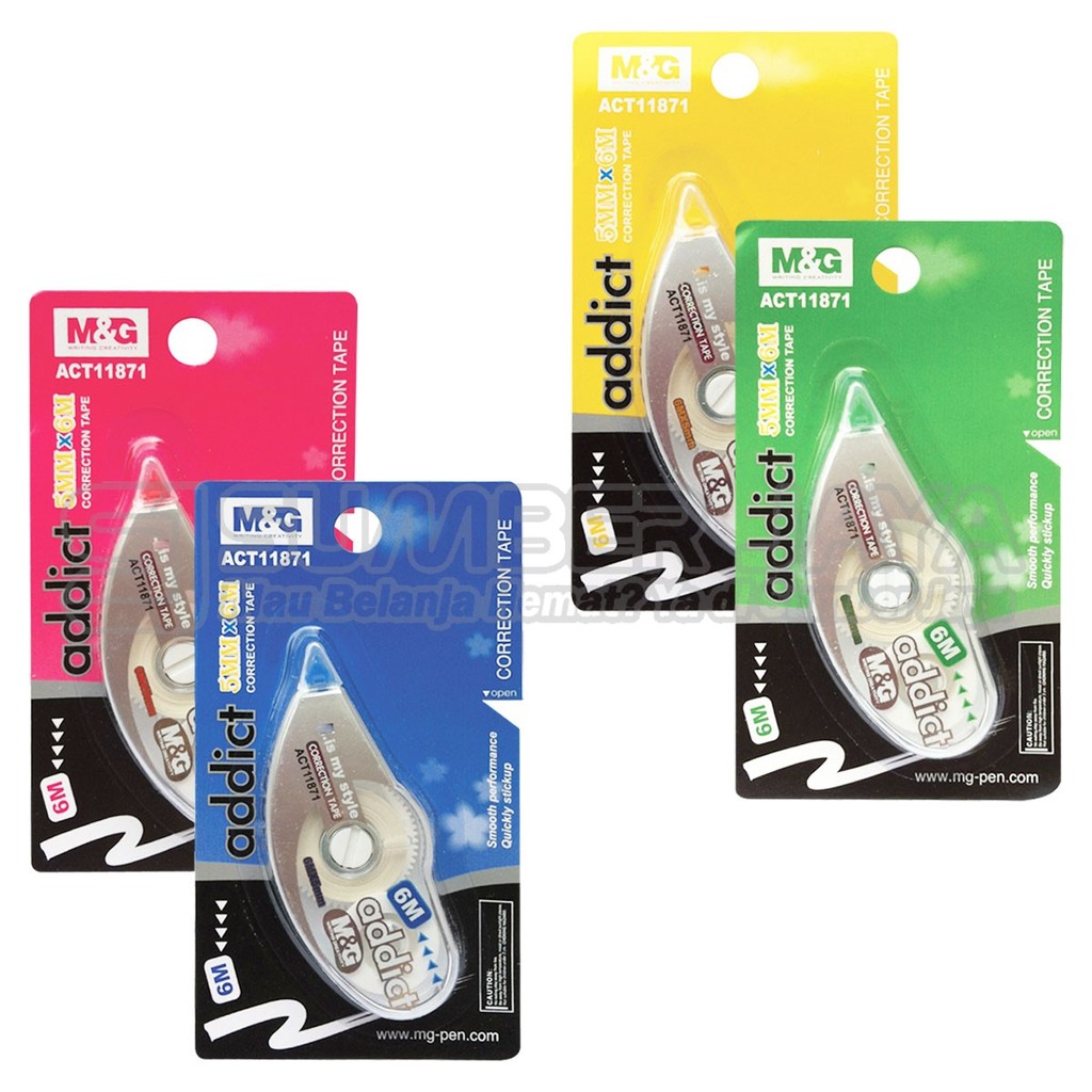 Jual Correction Tape Roll MINI 6 Meter M&G ACT11871 Tipe Ex Roll 6mm ...