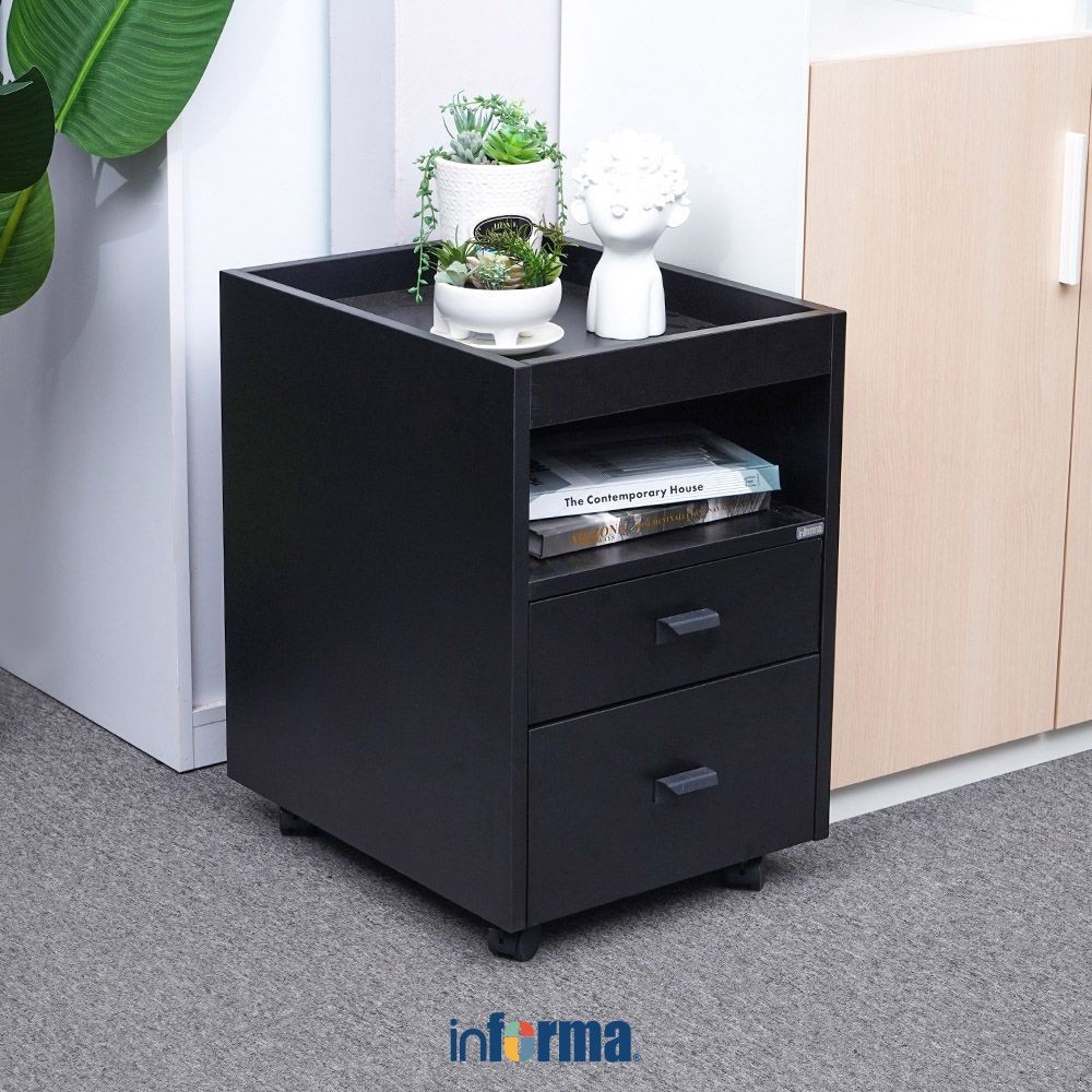 Jual Informa Levi Laci Kantor 2 Tingkat - Hitam Laci Kabinet Dokumen ...