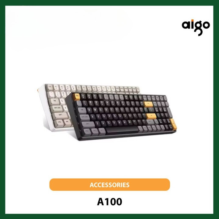 Jual Aigo A100 A-100 Wired Mechanical Gaming Keyboard 100 Keys A 100 ...