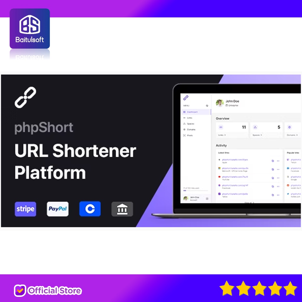Jual Source Code Aplikasi Phpshort Url Shortener Platform Shopee
