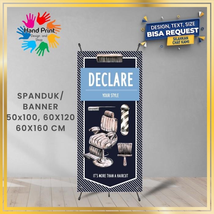 Jual SPANDUK BANNER Barbershop Cukur Pangkas Rambut A 60x160 CM ...