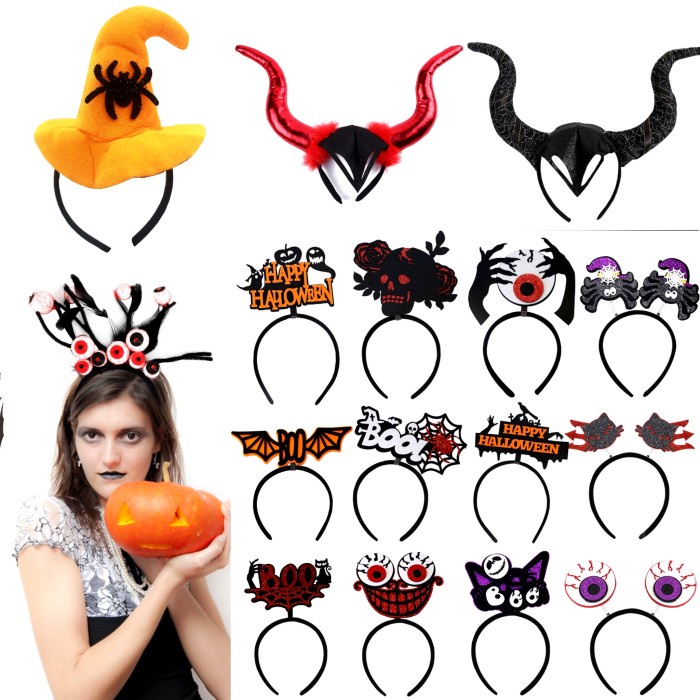 Jual Bando Halloween Kostum Labu Pesta Haloween Tanduk Maleficent ...