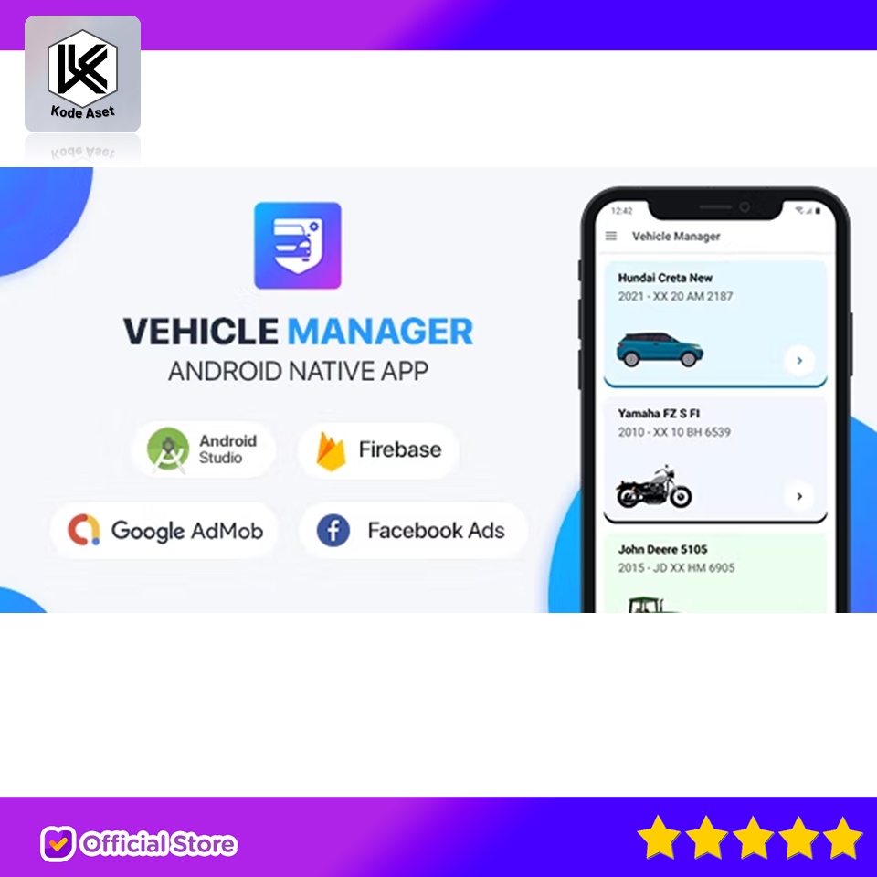 Jual Source Code Aplikasi Vehicle Manager With Php Backend Android Kotlin By Kodeaset