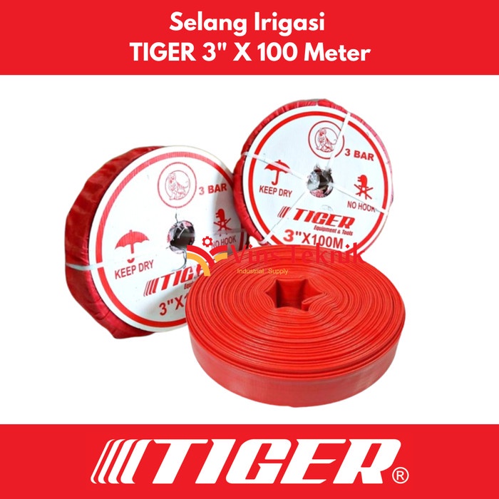 Jual Selang irigasi 3 INCH 100 METER selang air pvc selang buang sunny ...