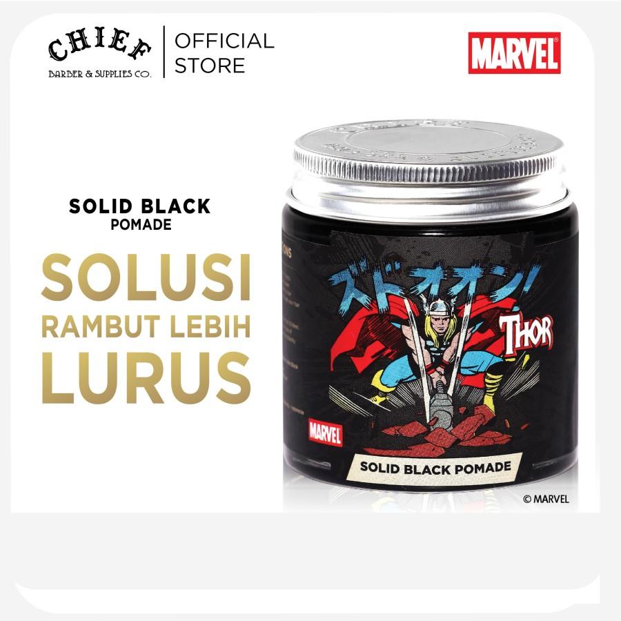 Jual [MARVEL LIMITED EDITION] CHIEF SOLID BLACK - POMADE WATER BASED 4 ...