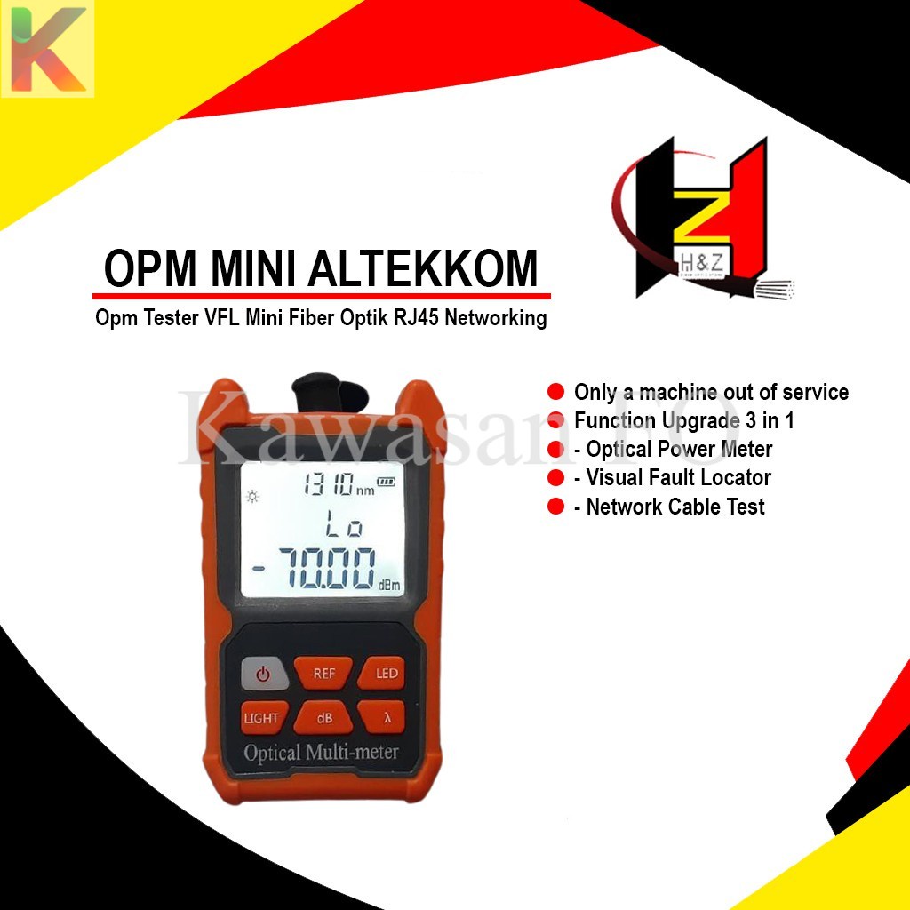 Jual OPM Mini Altelcom/ Optical Power Meter Mini Fiber OptiK | Shopee ...