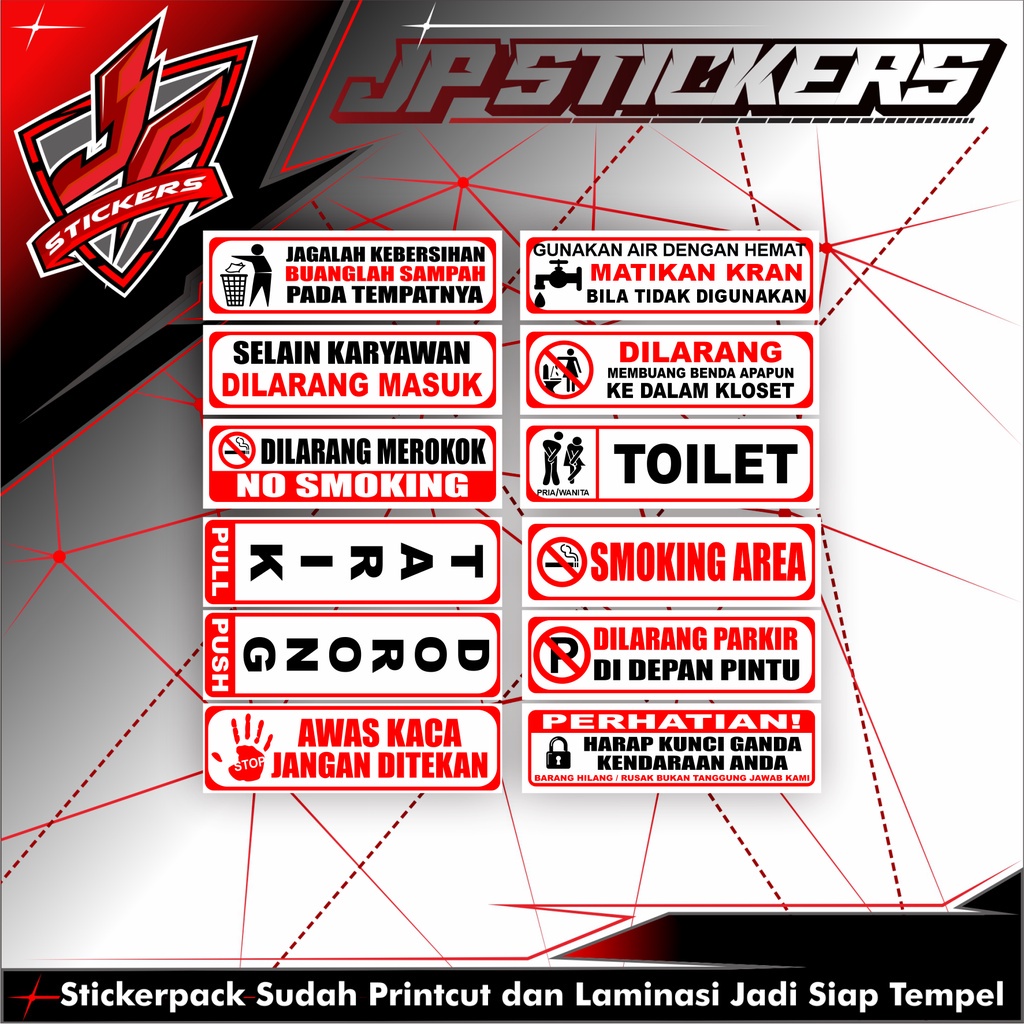 Jual STICKER HIMBAUAN | BISA DITEMPEL DIMANA SAJA | WARNA TIDAK MUDAH ...