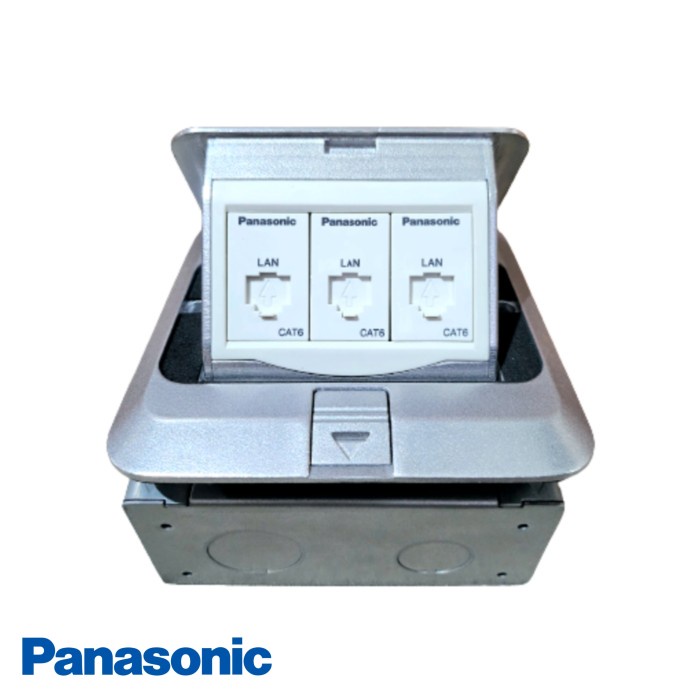 Jual Panasonic Stop Kontak Lantai Data CAT6 Triple WEJ24886 | Shopee ...