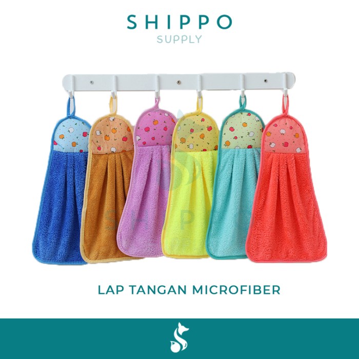 Jual Shippo Supply - Lap Tangan Microfiber / Lap Gantung Wastafel / Lap ...