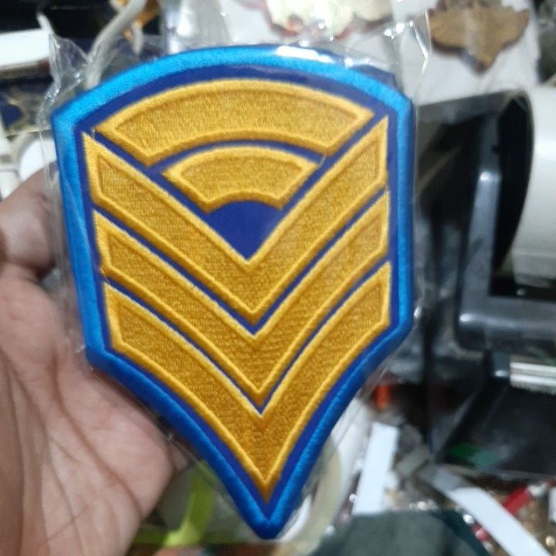 Jual sevron peniti pelayaran lis biru begron biru tingkat 3 semster 2 ...