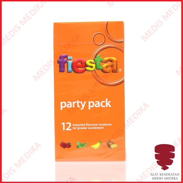 Jual Fiesta Party Pack Isi 12 Kondom Alat Kontrasepsi KB Pria Wanita ...