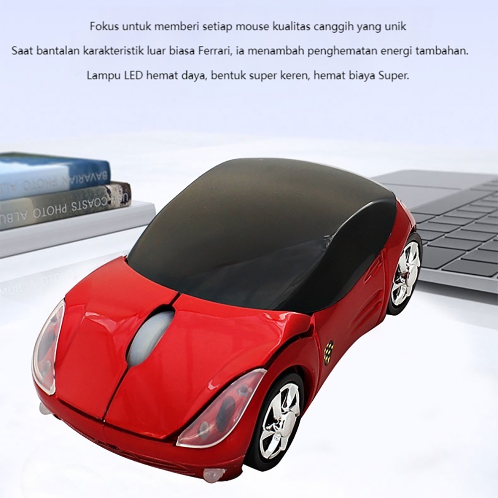 Jual Mouse Optik Nirkabel Penerima USB Tetikus Optik Nirkabel Bentuk ...