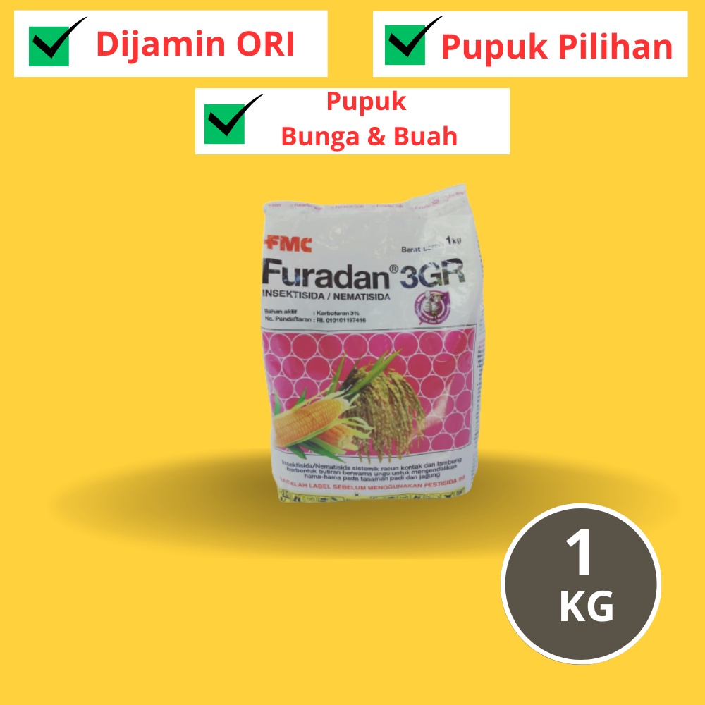 Jual Furadan 3GR Insektisida Nematisida Pengendali Hama Tanaman Kemasan ...