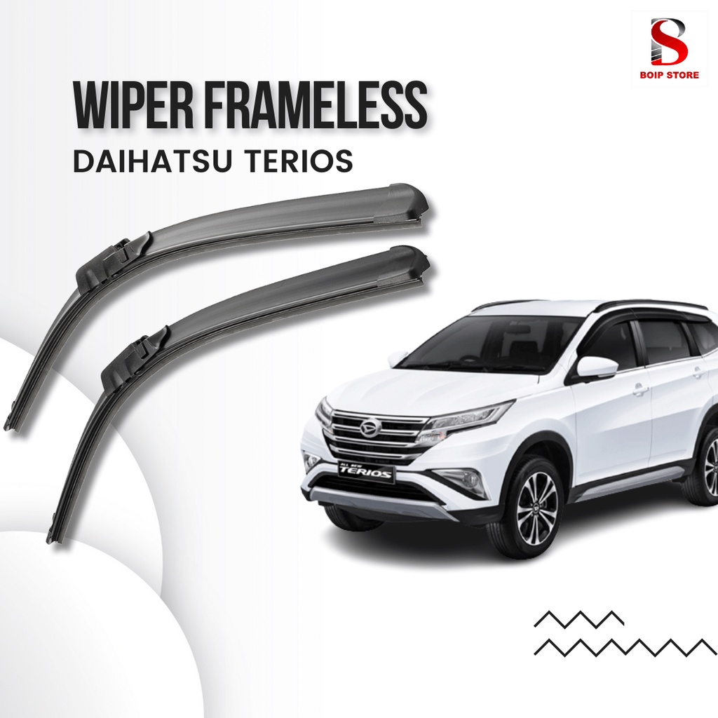 Jual Wiper Frameless Mobil Daihatsu Terios Sapuan Kaca Mobil Model ...