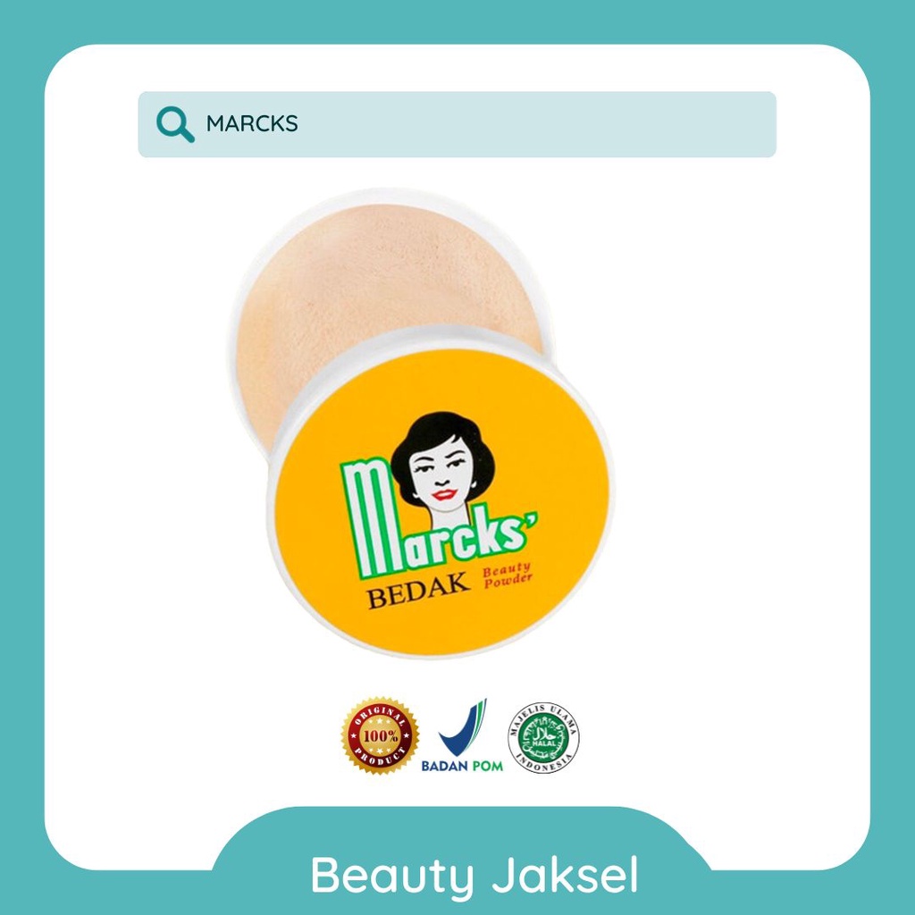Jual Marcks Bedak Beauty Powder 20gr | (100% ORIGINAL & BPOM) | Shopee ...
