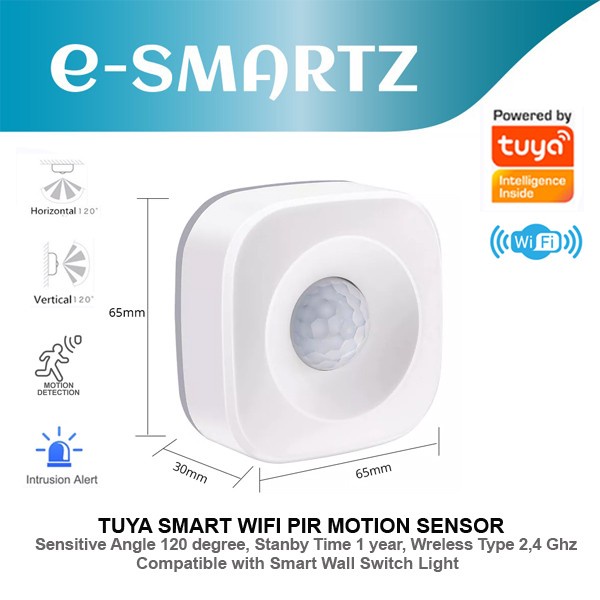 Jual SMART WIFI PIR MOTION SENSOR | SENSOR GERAK by TUYA | Shopee Indonesia