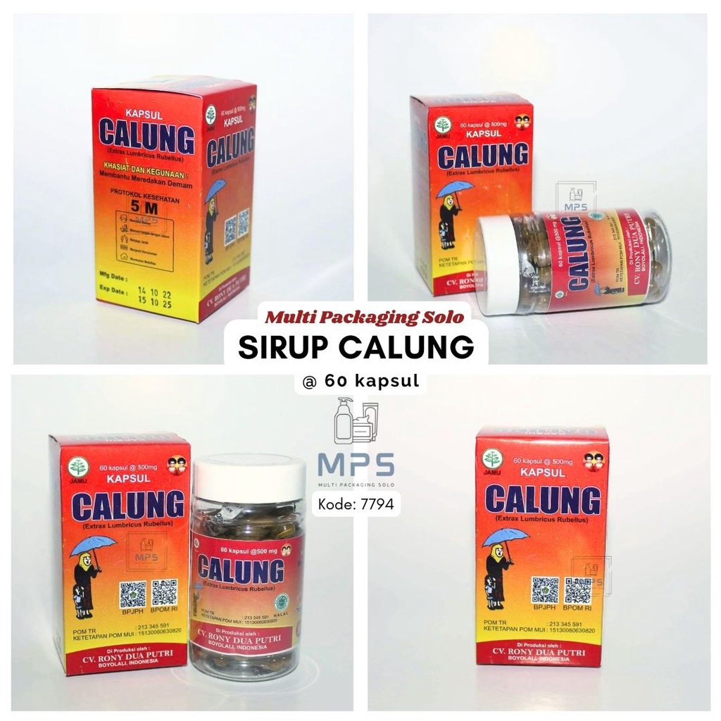 Jual Kapsul Calung @60 / Obat Tipes / Kapsul Calung Isi 60 Kapsul ...