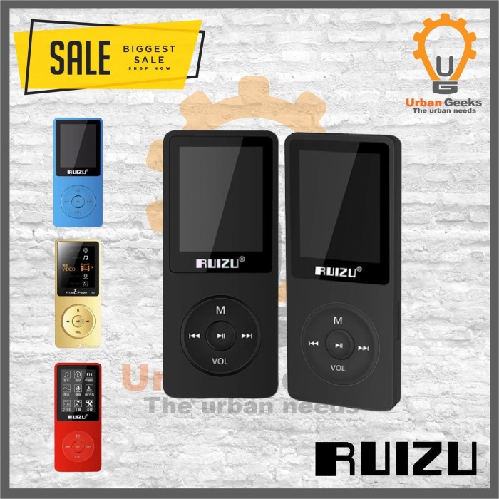 Jual MP3 Player Ruizu X02 8 GB HiFi DAP RADIO FM WAV WMA | Shopee Indonesia