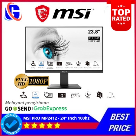 Jual MSI PRO MP2412 - Monitor Full HD 24" Inch 100hz | Shopee Indonesia
