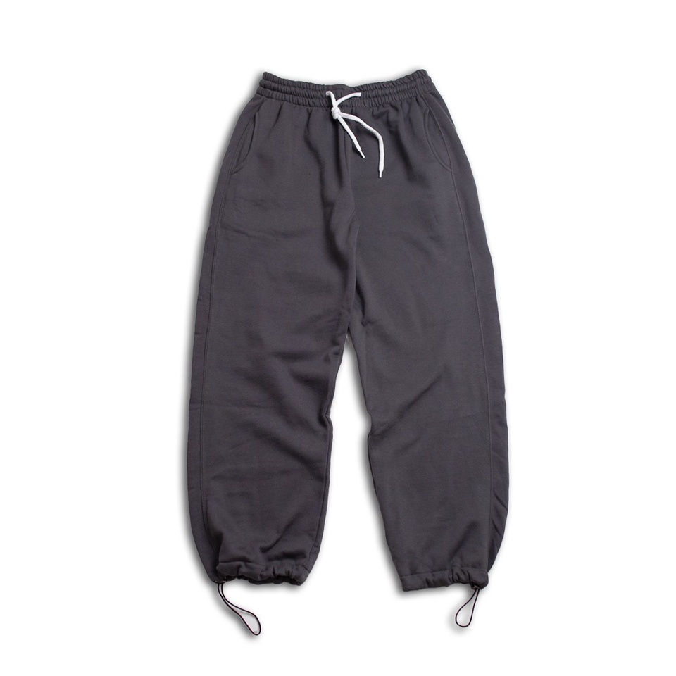 Jual Baggy Training Pants Dark Grey | Shopee Indonesia
