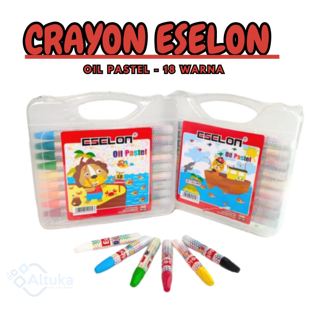 Jual Crayon / Krayon Alat Mewarna 18 Warna Eselon Murah | Shopee Indonesia