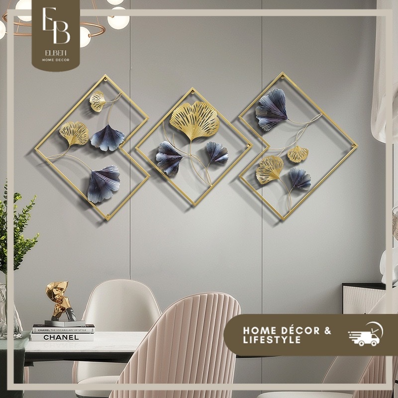 Jual luxury wall decoration 3D 1 SET / lukisan dinding besi 3D ...