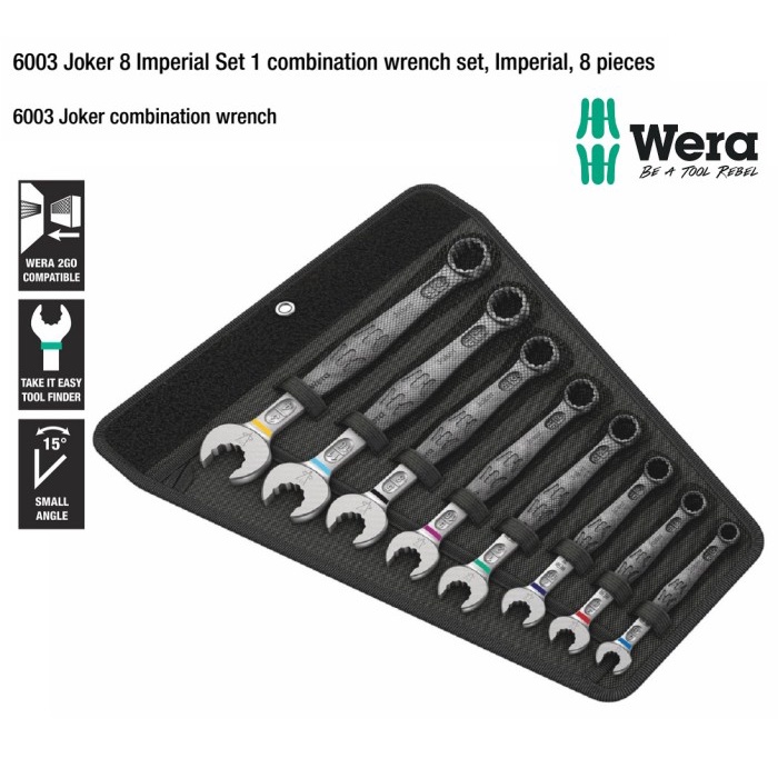 Jual WERA Kunci Ring Pas Inch Set 05020241001 Joker Imperial - 8 Pc ...