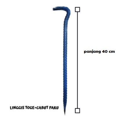 Jual Linggis Toge Cabut Paku 40 cm - Linggis Pipih Congkel Tanah Batu ...