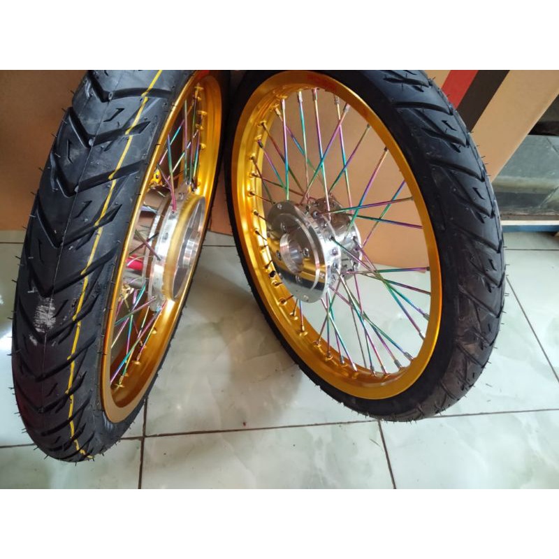 Jual velg Vixion old/new tapak lebar ring 17 x185/160 plus ban | Shopee ...