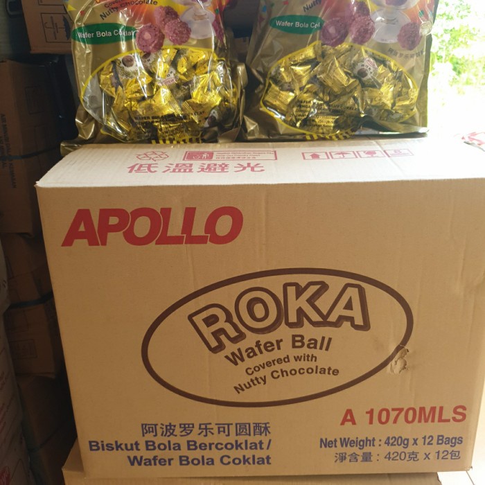 Jual Apollo Roka Wafer Ball isi 80 - 70 | Shopee Indonesia