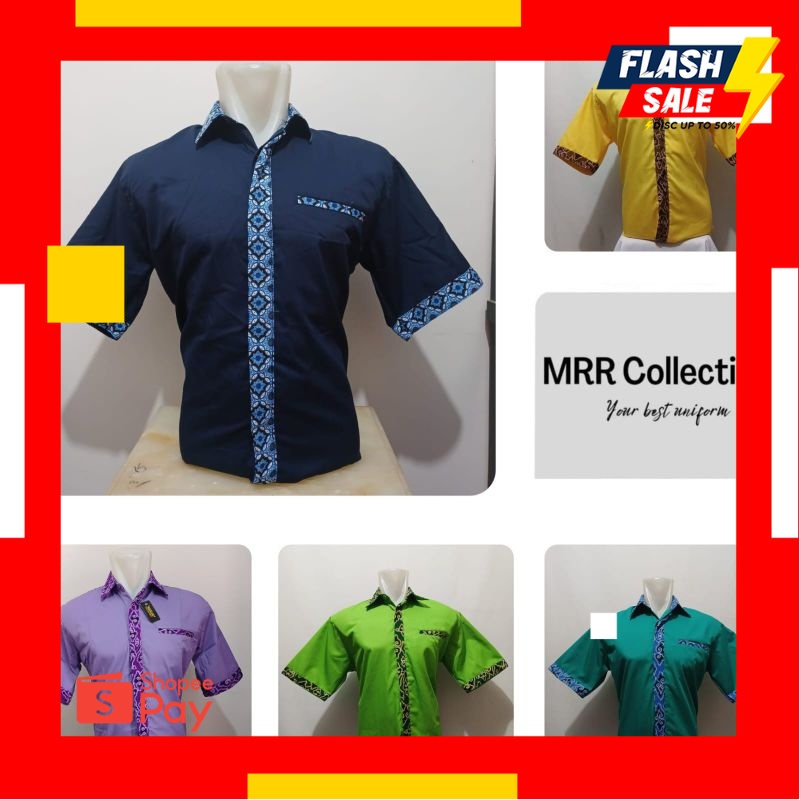 Jual NEW YEAR SALE 1.1 | Seragam Kerja Kombinasi Batik, Seragam Kerja ...