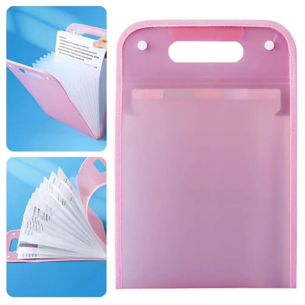 Jual SMS Tas file Handle Warna Transparan Anti Air Multi Layer Folder ...