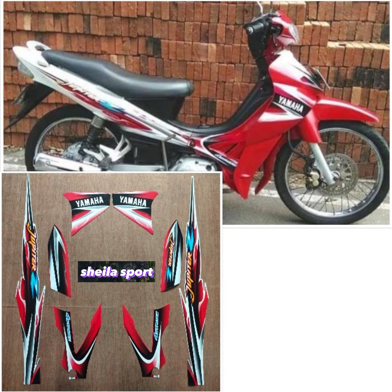 Jual Striping jupiter z burhan stiker lis les Yamaha Jupiter Z merah ...