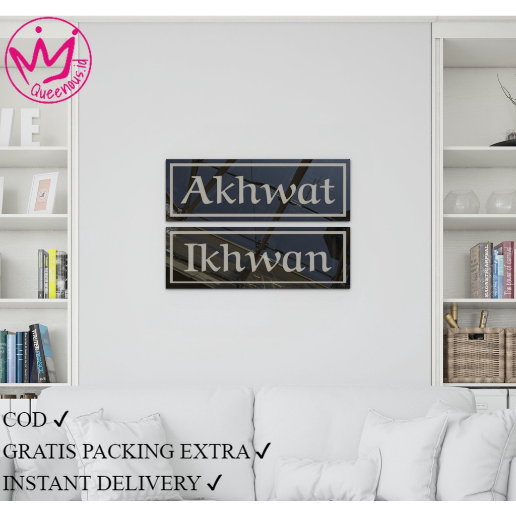 Jual custom design/ petunjuk arah/lokasi/tag/medali/wall sign/ akhwat ...