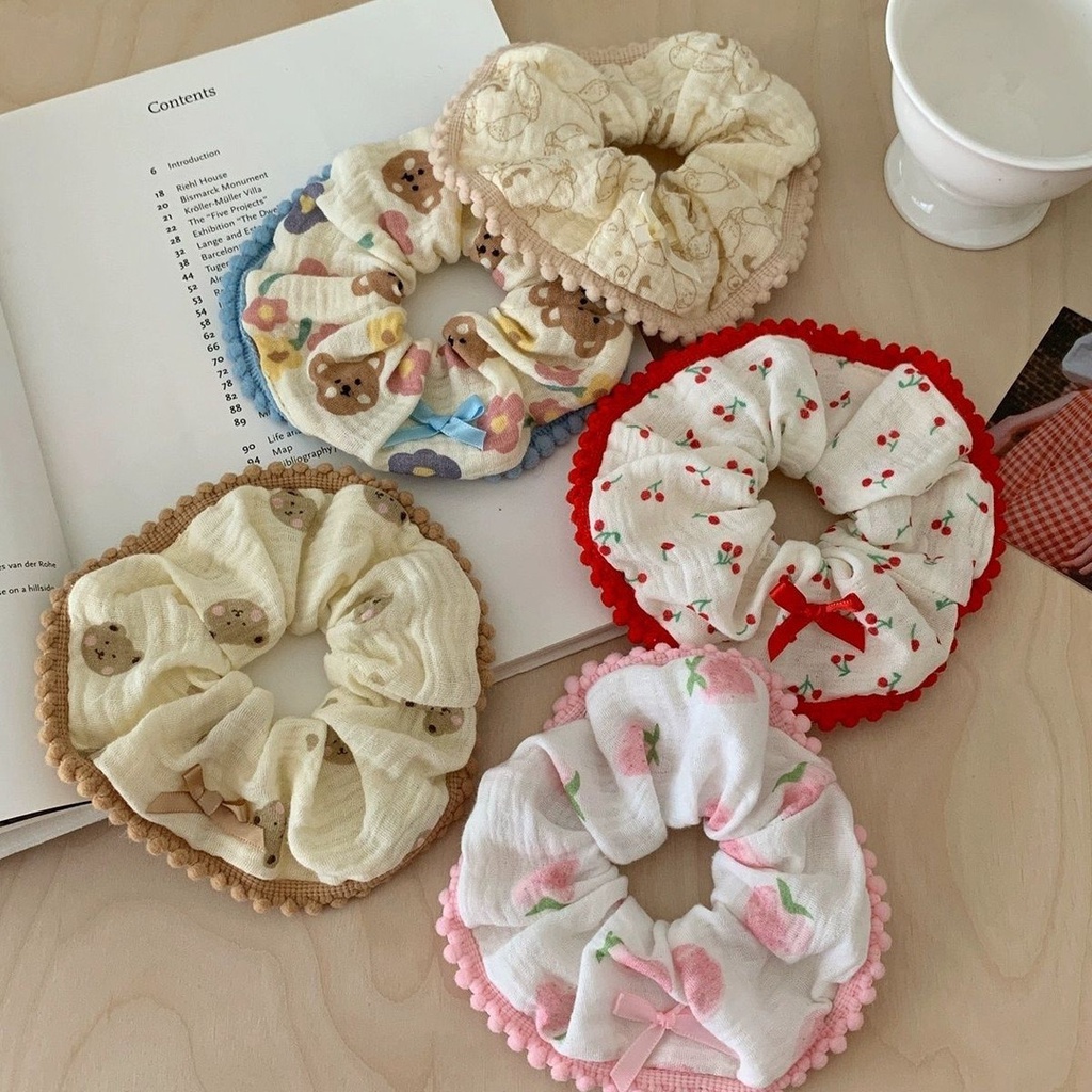 Jual Town Shell - Cute Renda Korean Scrunchy / Scrunchies / Ikat Rambut ...