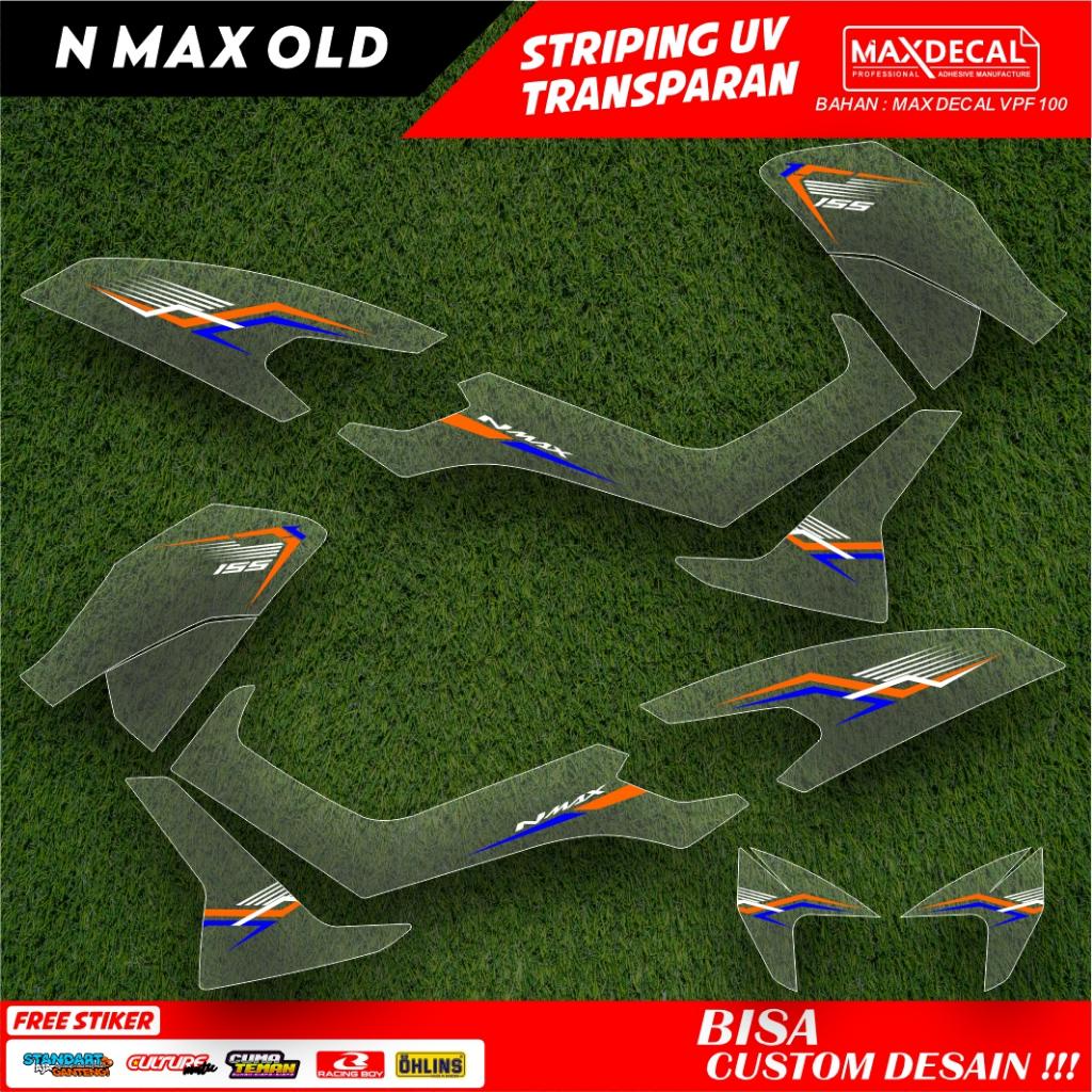 Jual STIKER STRIPING TRANSPARAN NMAX OLD FACELIFT LIS STICKER UV SEMI ...