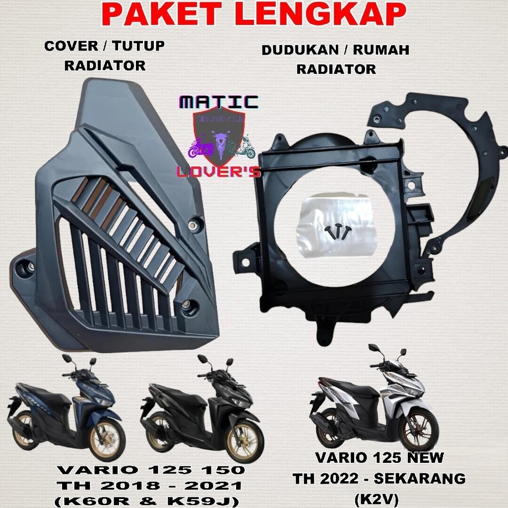 Jual cover radiator tutup radiator set dudukan/rumah radiator pelindung ...