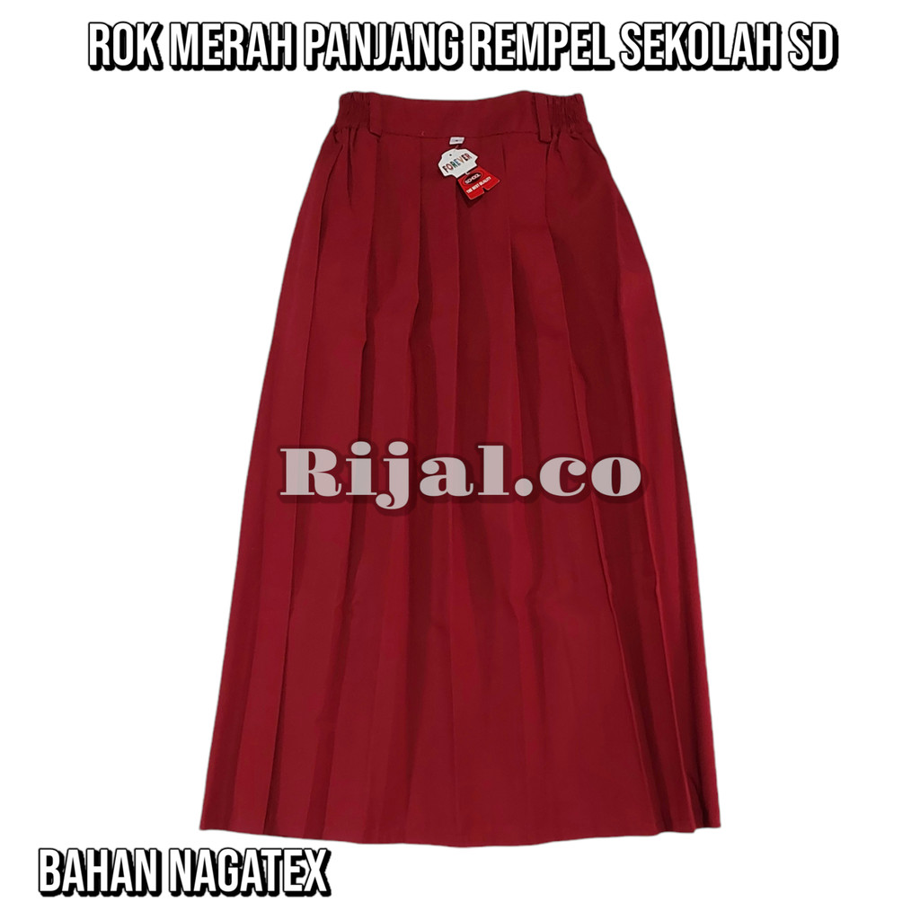 Jual rok merah panjang bawahan seragam sekolah SD | Shopee Indonesia