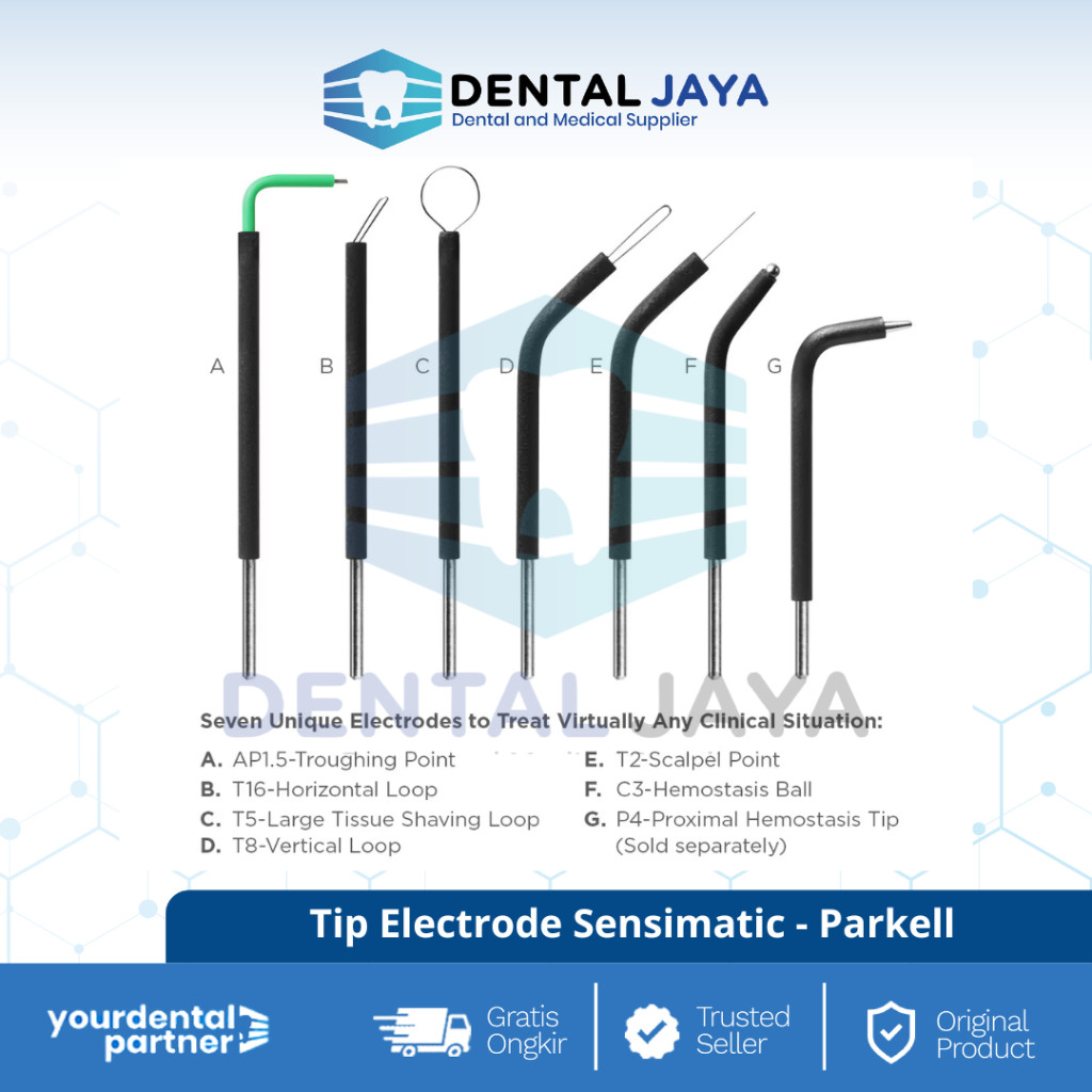 Jual Dental Jaya Parkell Tip Electrode Sensimatic Tips Electrosurge ...