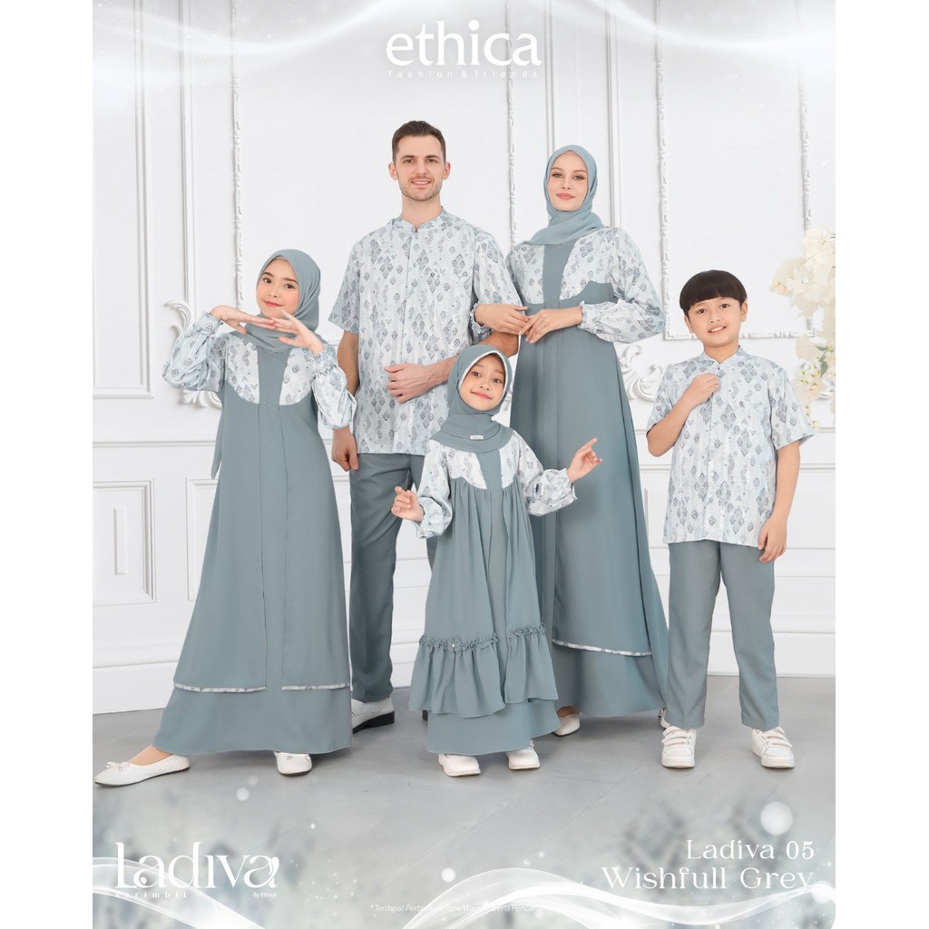Jual Sarimbit Terbaru Keluarga Ladiva Kids 05 Dress Muslim Anak By ...