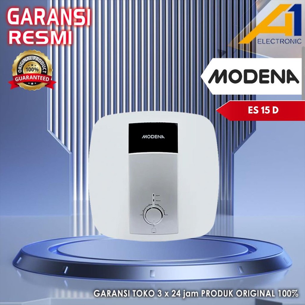 Jual water heater MODENA ES 15 D / ES15D pemanas air listrik kapasitas ...
