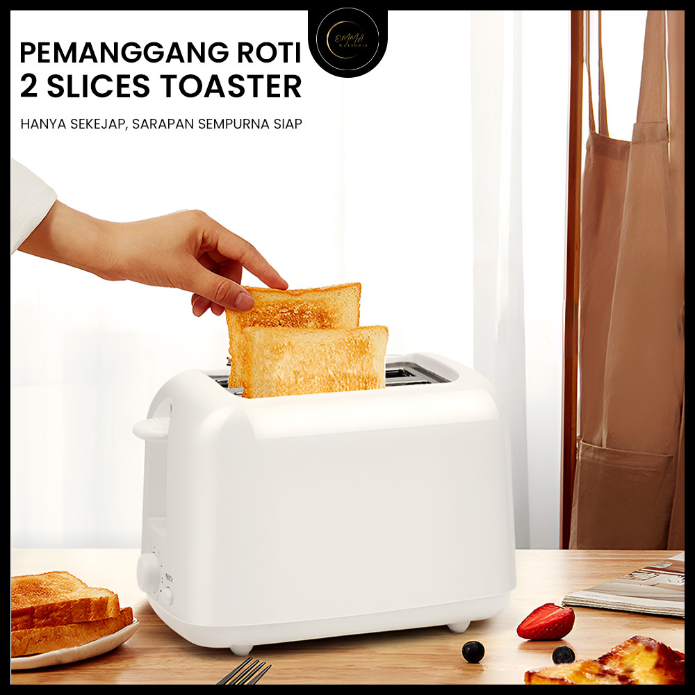 Jual EM Alat Pemanggang Roti 2 Slice Bread Toaster Automatic PopUp ...
