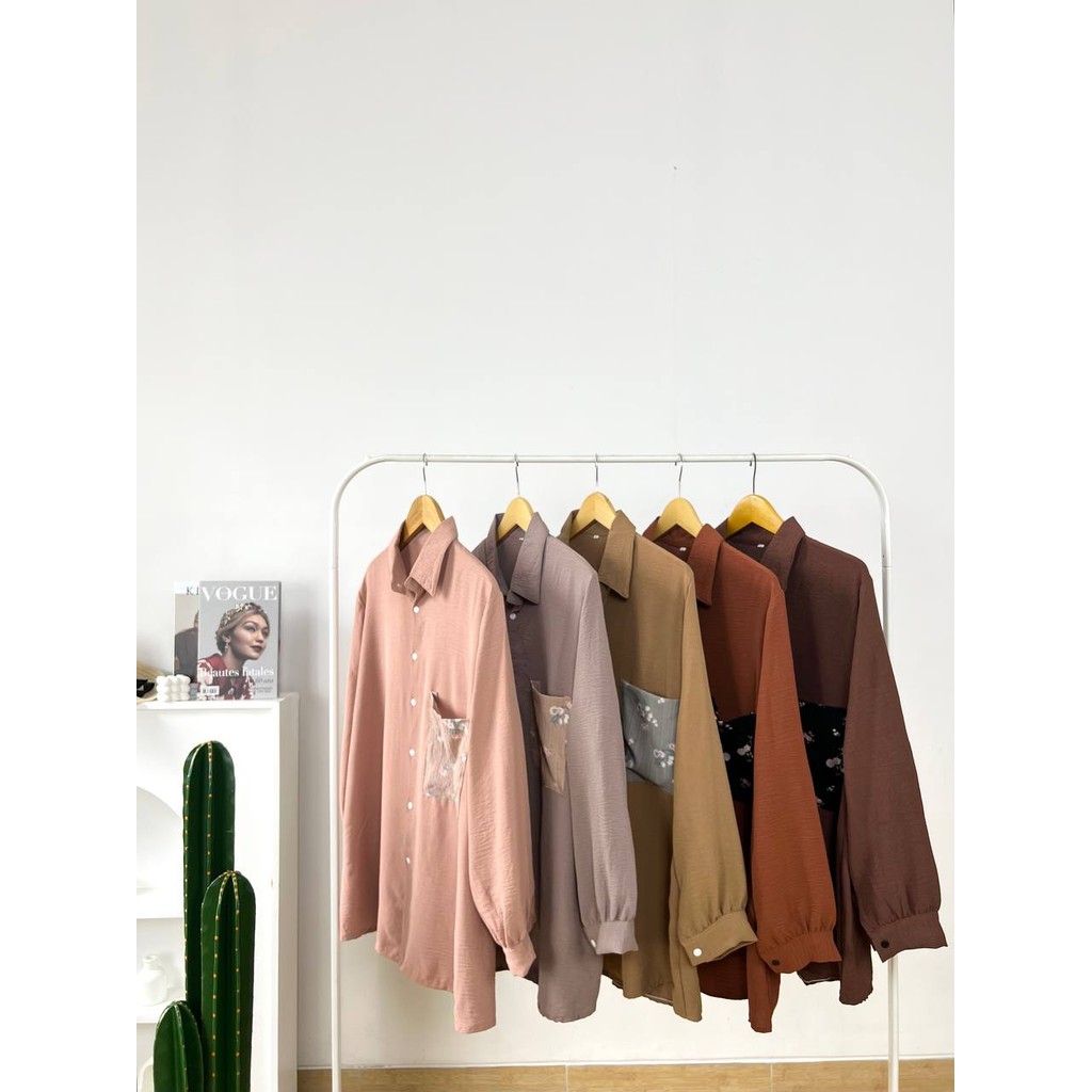 Jual AKAVI - ISYANA HEM CRINKLE SUPER JUMBO KEMEJA BIGSIZE ATASAN ...