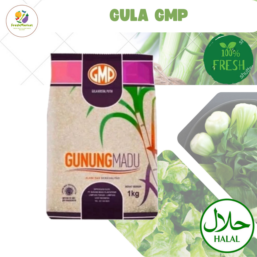 Jual Gula Pasir GMP Kemasan 1 Kg Freshmarketlampung | Shopee Indonesia