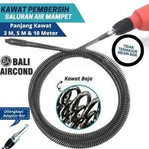 Jual Alat Jepit Kawat Pembersih Saluran Pipa Mampet Tersumbat Got Toilet Paralon Set Adaptor Bor ...